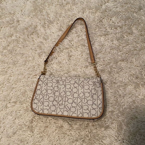 Calvin Klein | Bags | Calvin Klein Monogram Logo Leather Shoulder Bag ...